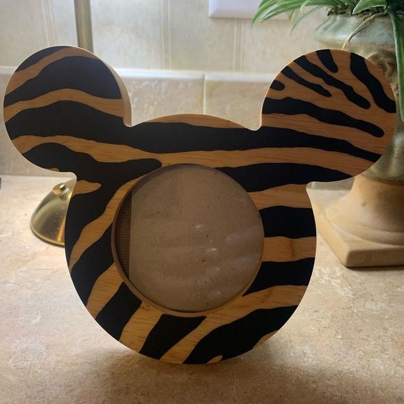 Disney | Accents | Mickey Mouse Head Picture Frame Zebra Disney Parks ...